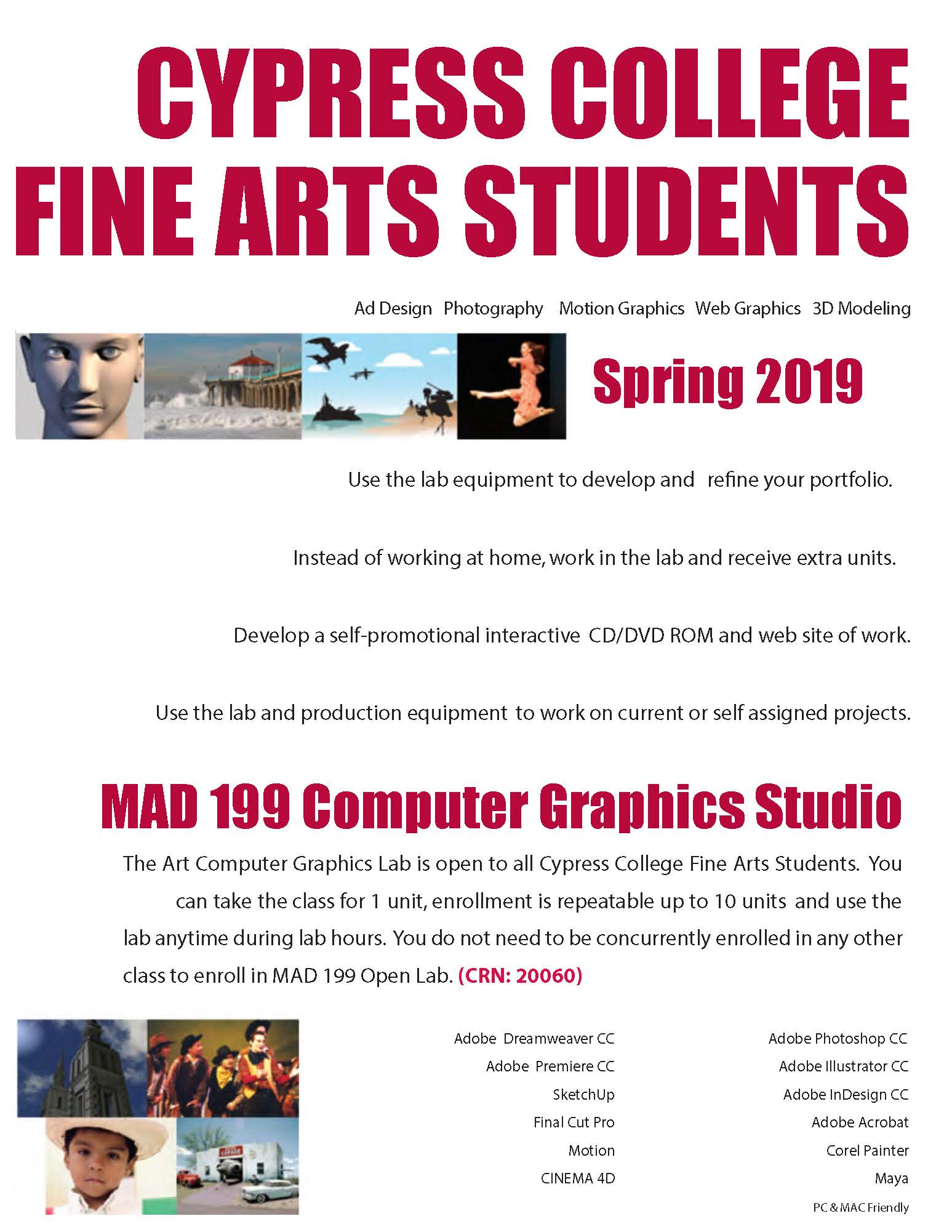 MAD 199 Open Lab Available to All Art Students - Cypress College