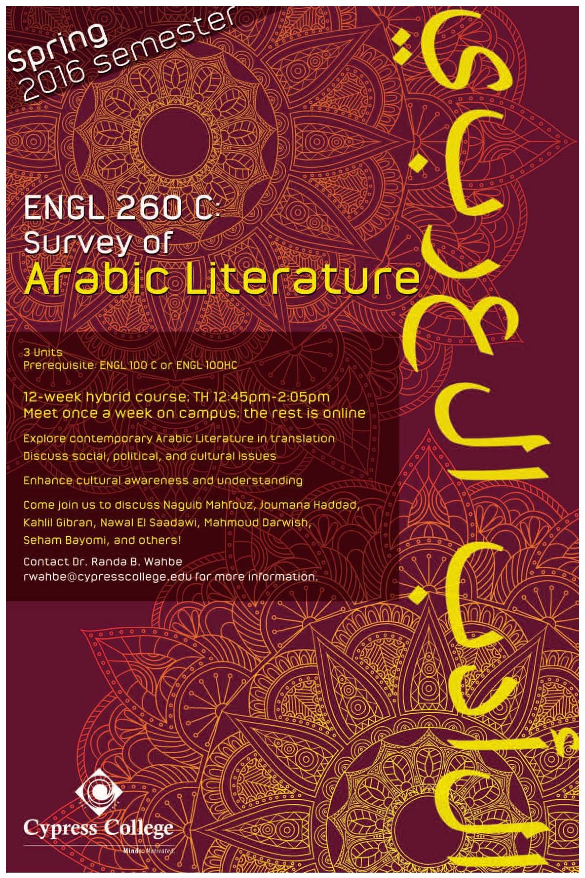 The Middle East & Beyond - Two Highly Recommended Courses for Spring ...