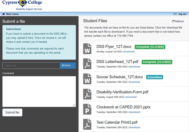 How to Access Your Student Files - Cypress College