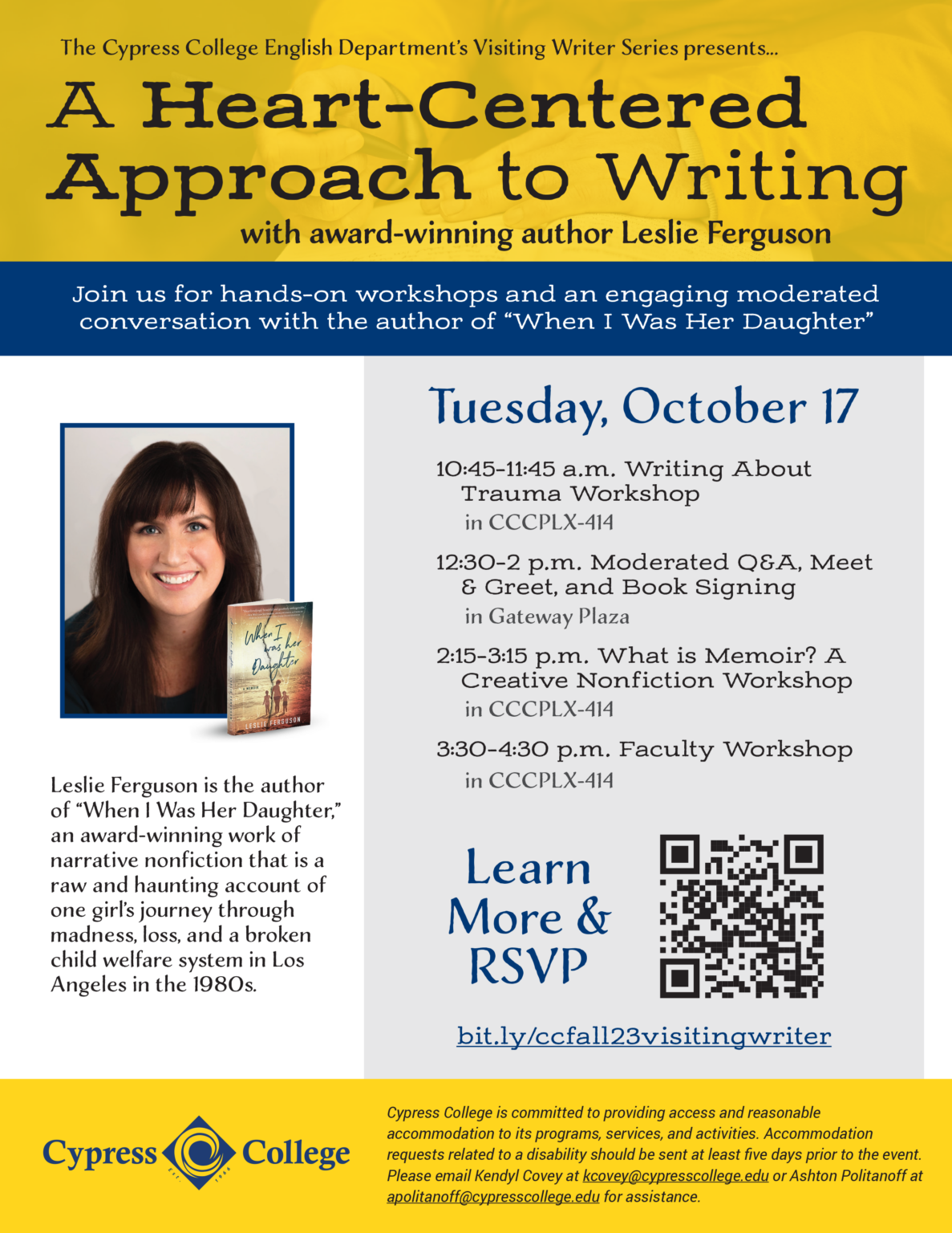 English Department Visiting Writer Series: A Heart-Centered Approach to ...
