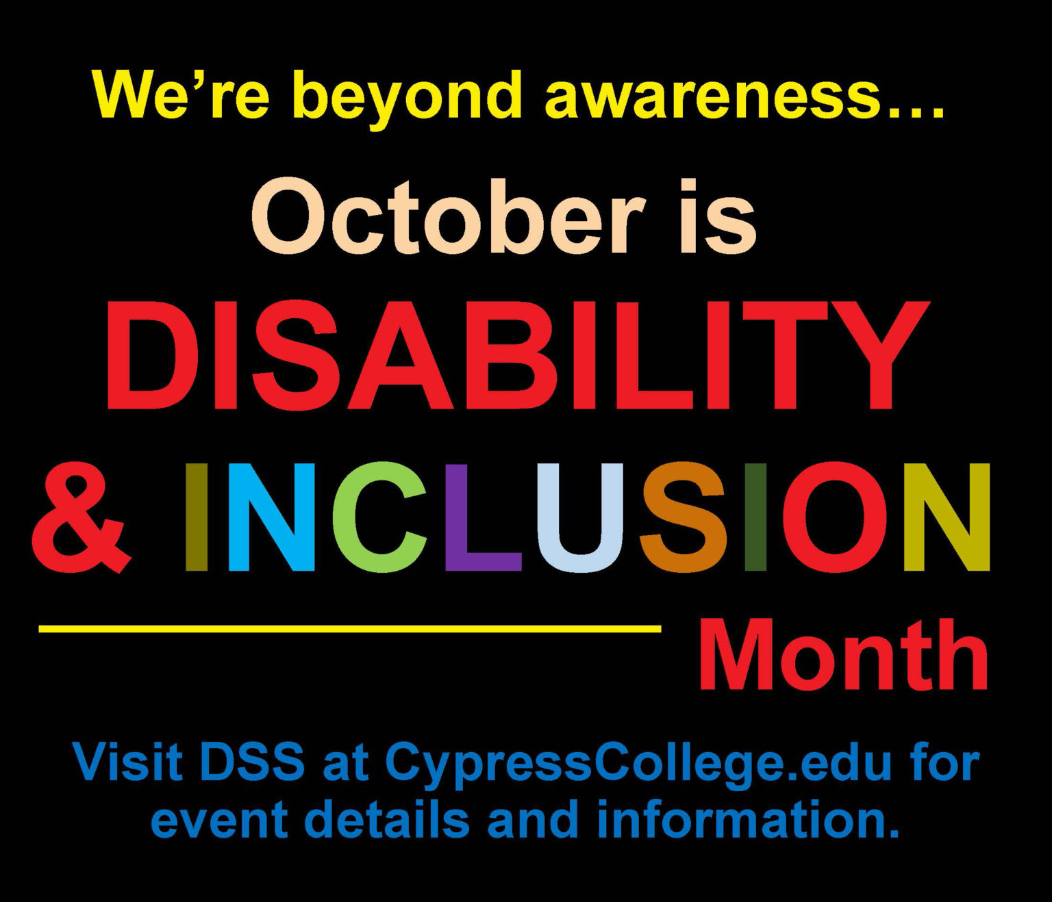 Disability and Inclusion Month - Cypress College