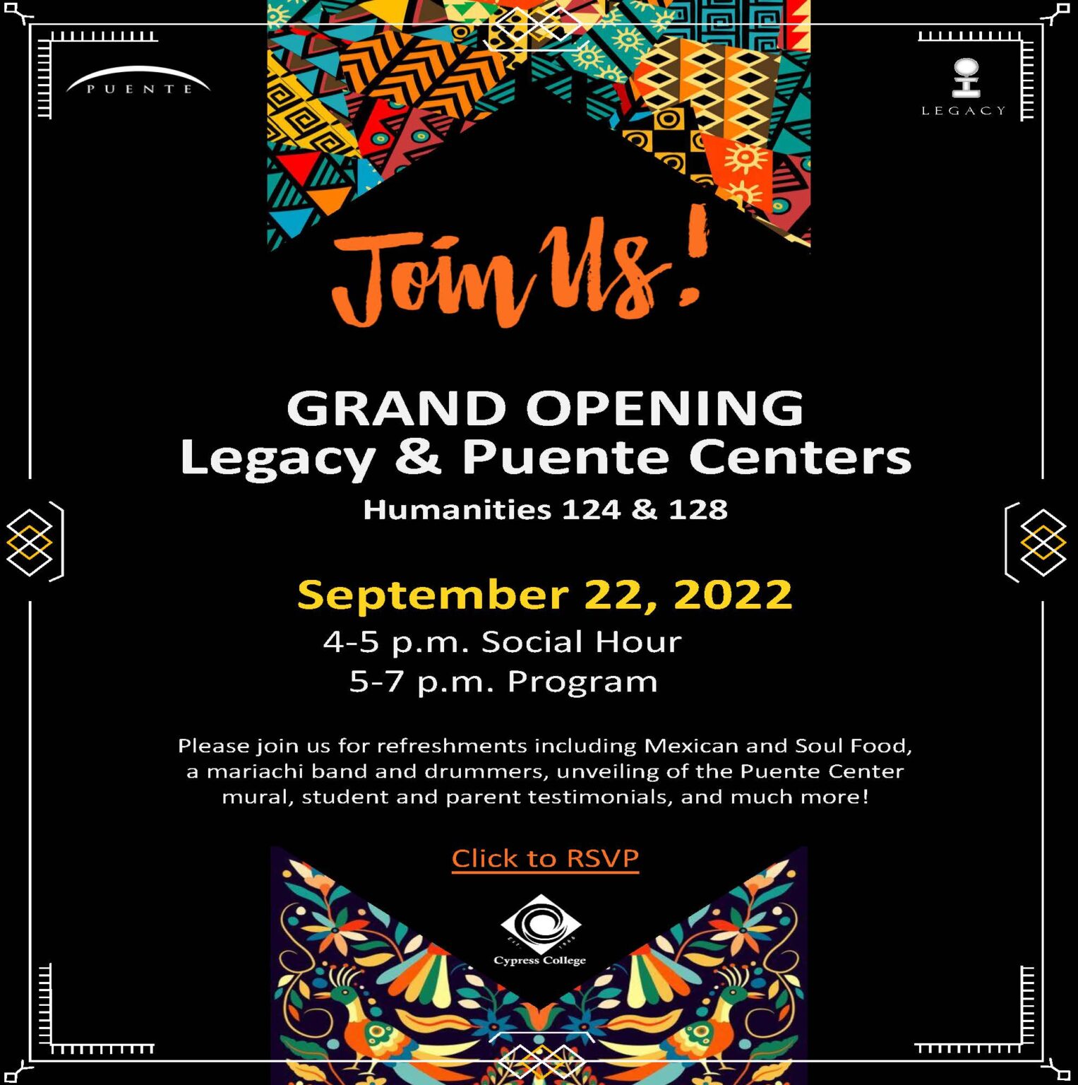 Legacy & Puente Centers Grand Opening - Cypress College