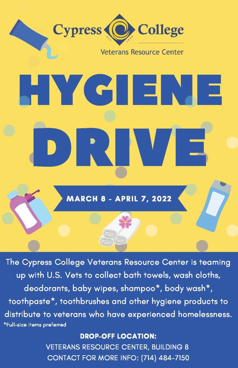 Hygiene Drive - Cypress College