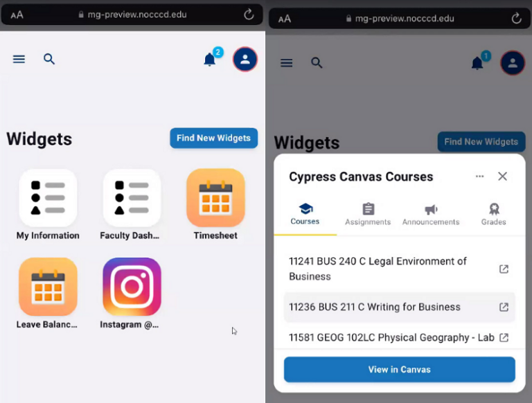 District myGateway Portal to Receive Major Facelift December 11 - Cypress College
