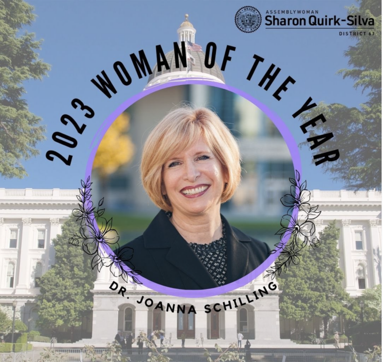 Dr. Schilling is Woman of the Year for 67th Assembly District - Cypress ...